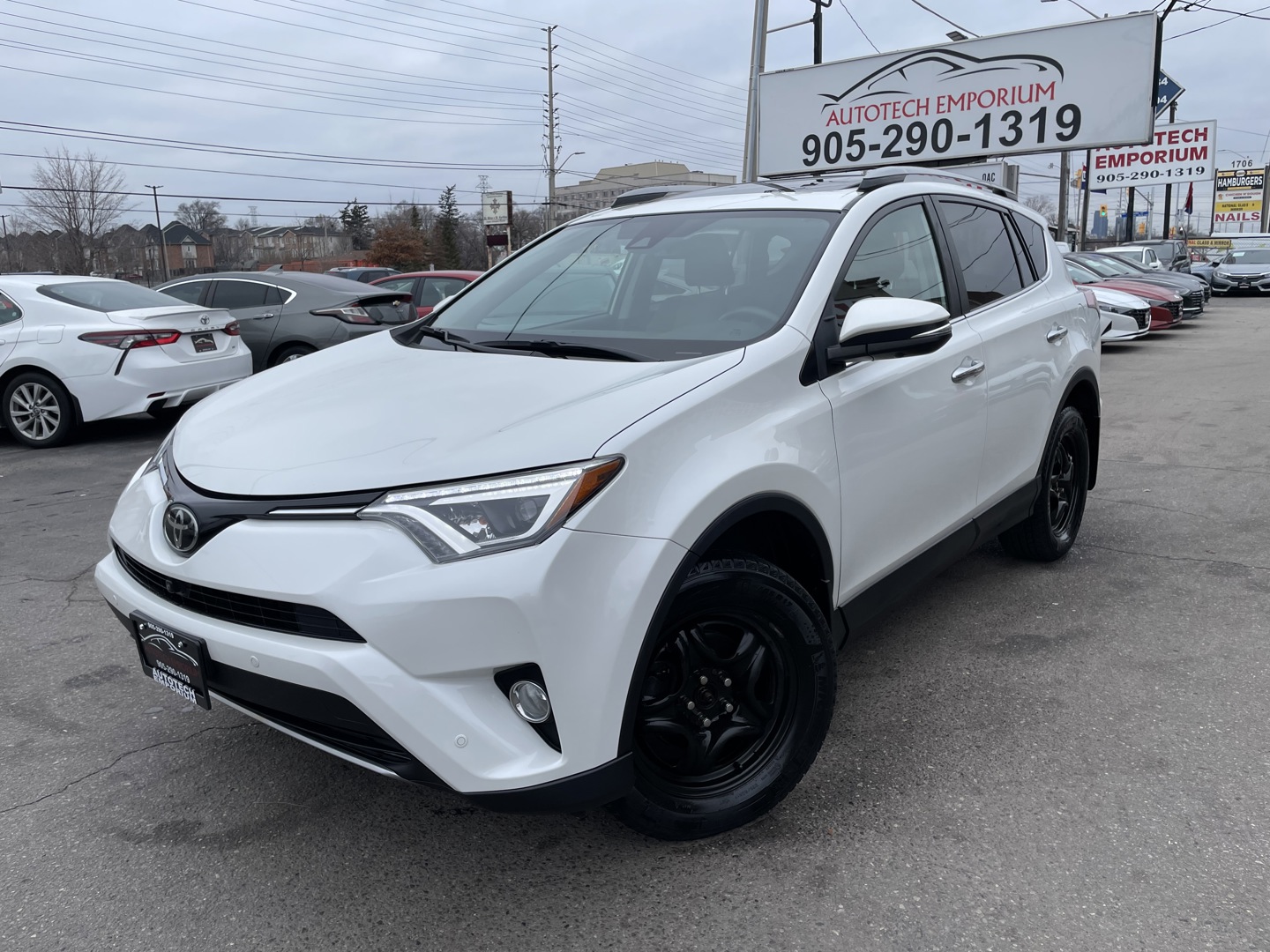 2018 Toyota RAV4 LIMITED AWD PEARL WHITE/NAVI/PUSH START/SUNROOF/LE ...