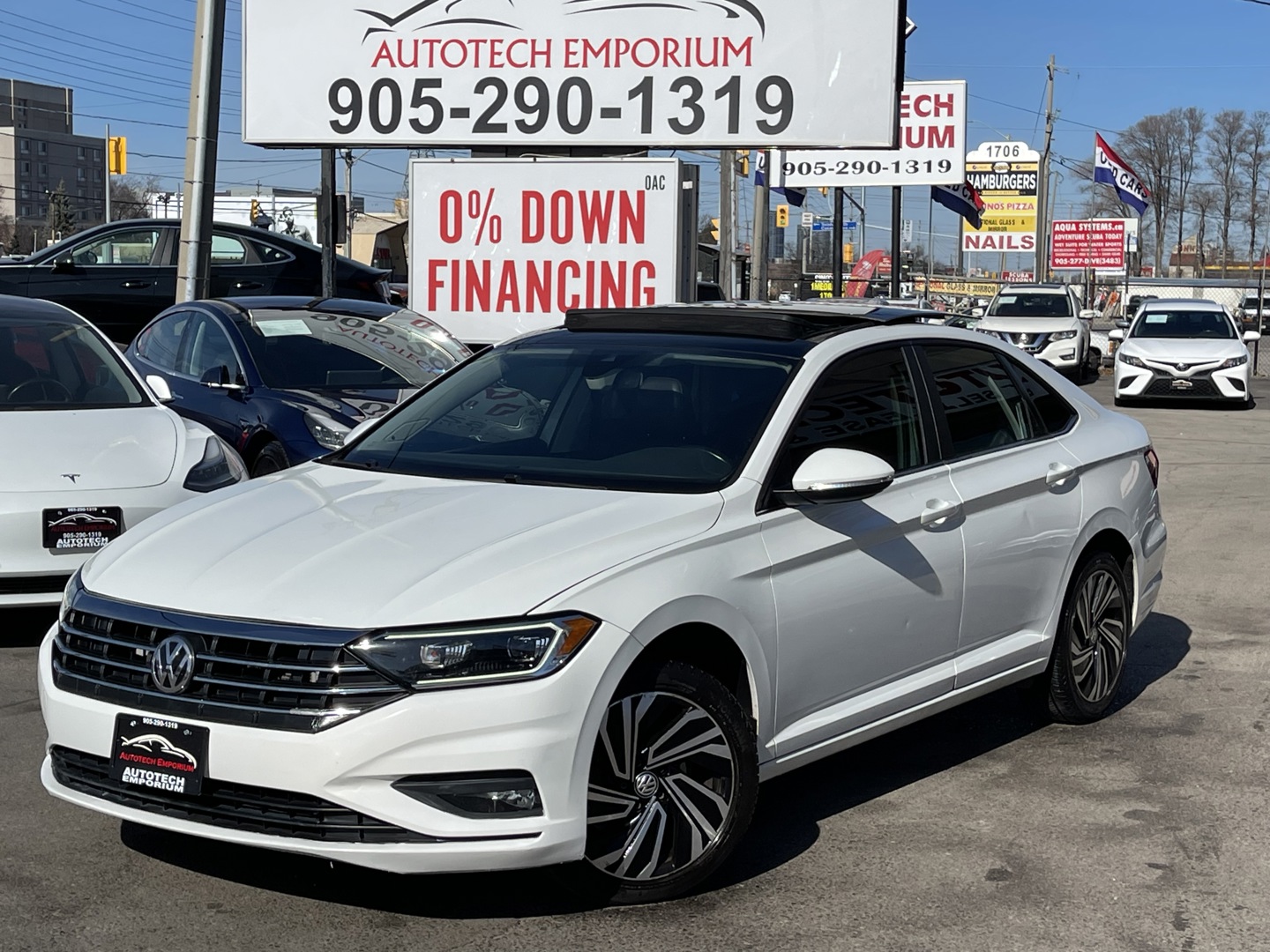 2019 Volkswagen Jetta EXECLINE PEARL WHITE / LEATHER / SUNROOF / NAVI ...